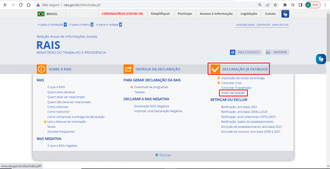 RAIS transmitida pelo eSocial: aprenda como baixar cópia